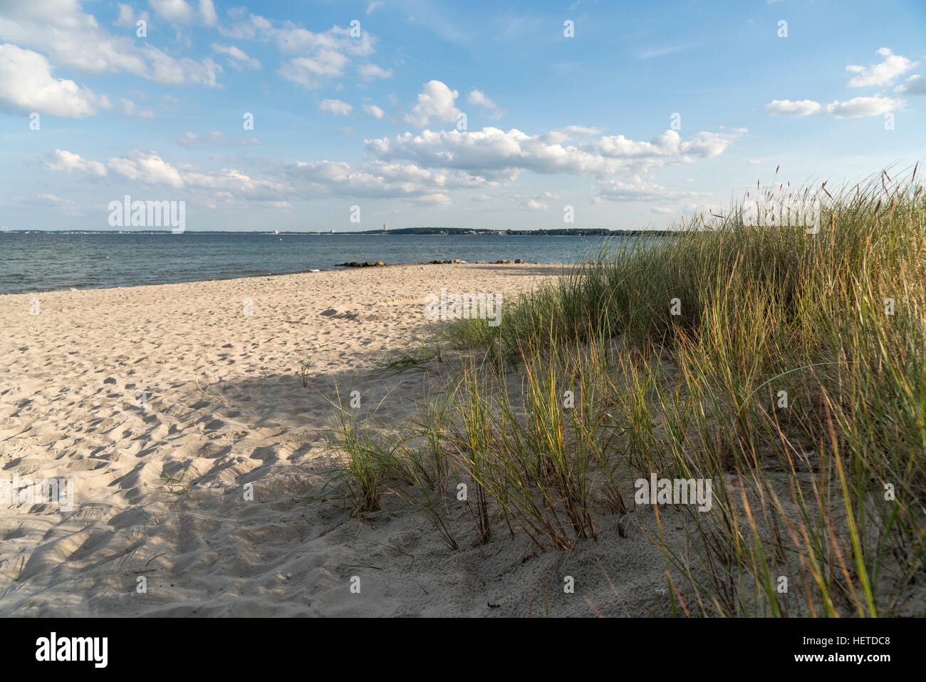baltic beach near Sierksdorf, Bay of Lübeck, Schleswig-Holstein ...