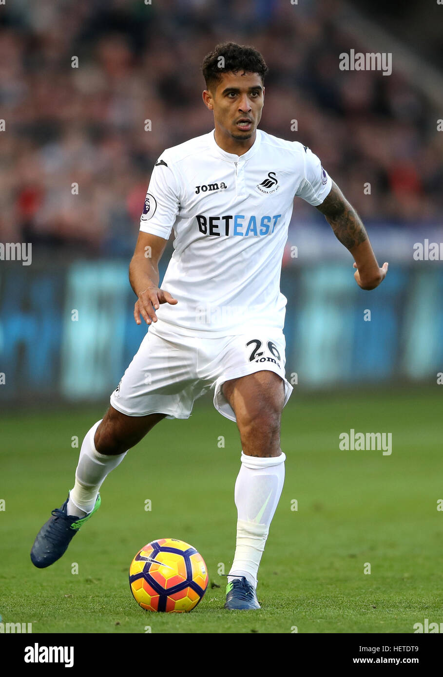 Swansea City's Kyle Naughton Stock Photo - Alamy