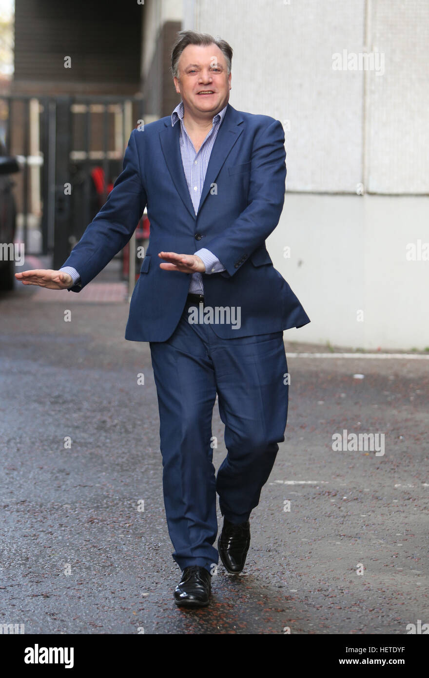 Ed Balls outside ITV Studios today Featuring: Ed Balls Where: London ...