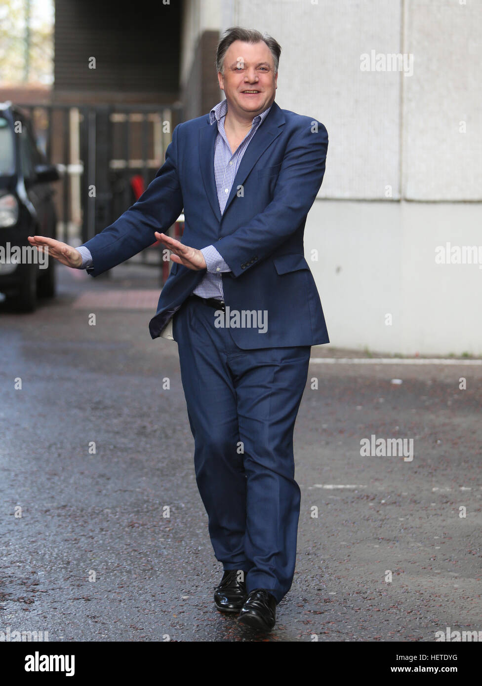 Ed Balls outside ITV Studios today Featuring: Ed Balls Where: London ...