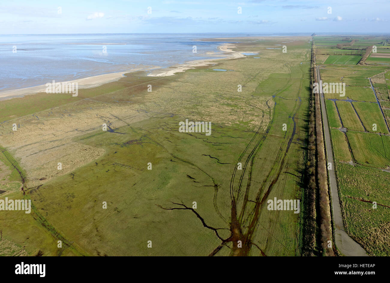 Cherrueix (Brittany, north-western France): the coast Stock Photo - Alamy
