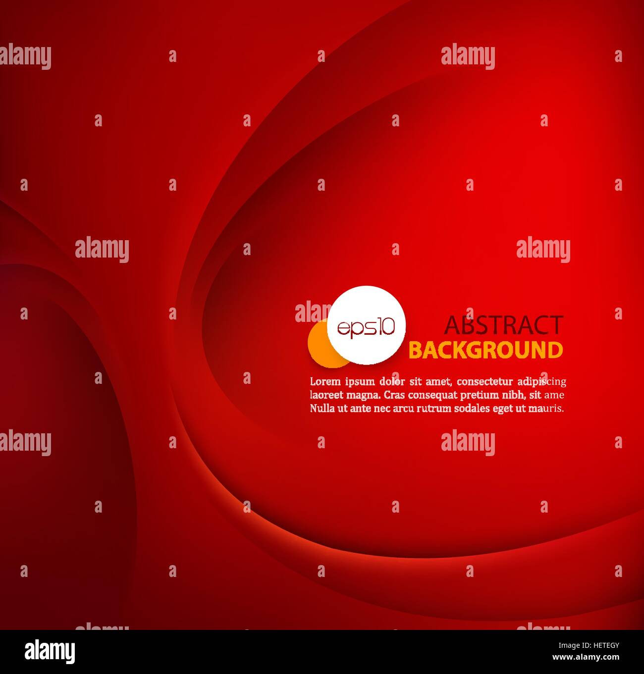Red vector Template Abstract background with curves lines and shadow ...