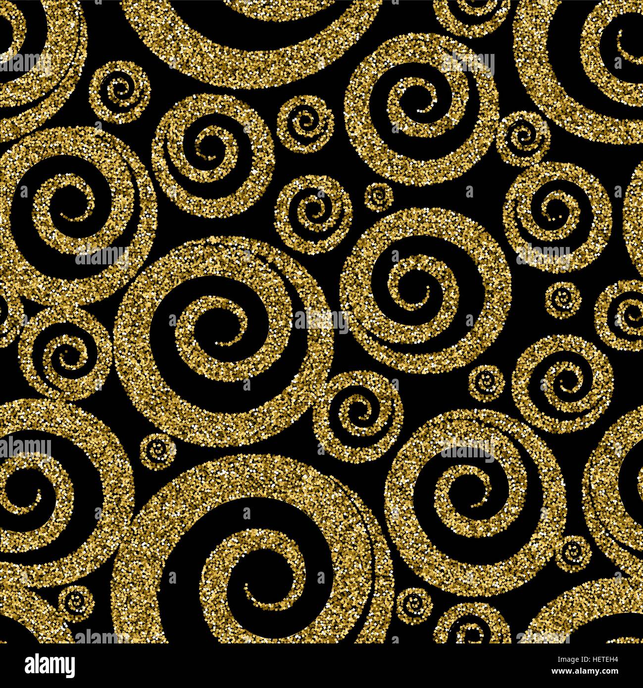 Classic seamless gold glitter pattern.. Classic seamless gold glitter ...