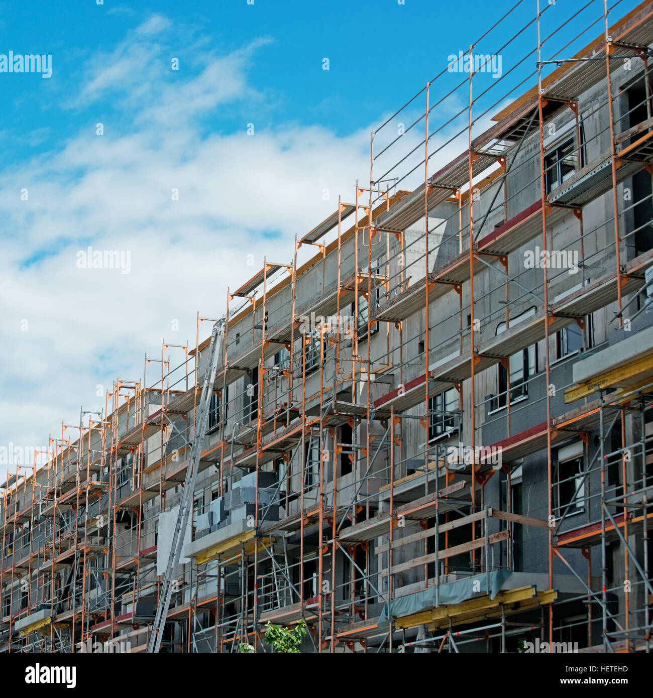 Unfinished multistory building under hi-res stock photography and ...