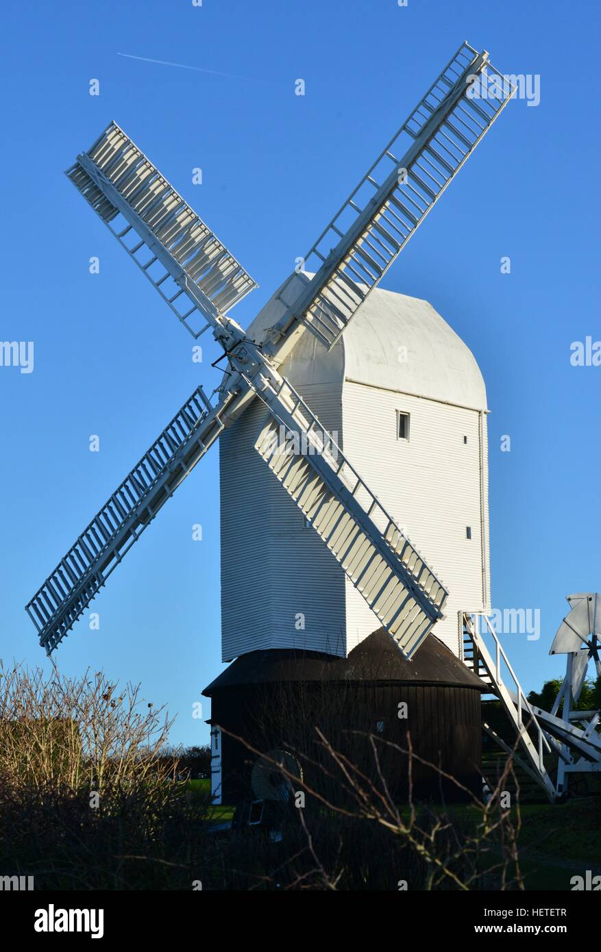 A British windmill in the West Sussex Countryside Stock Photo - Alamy