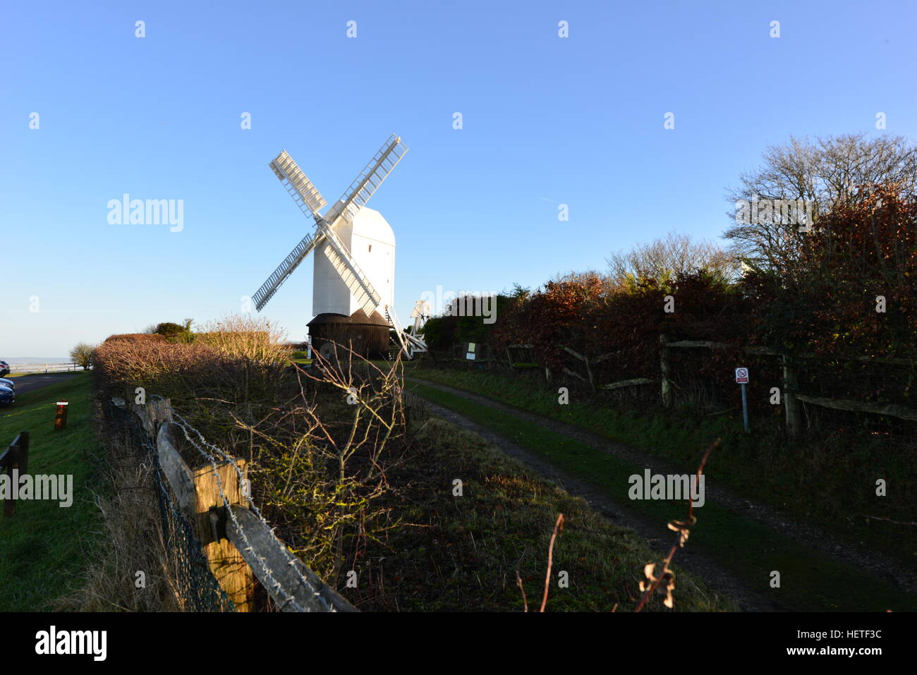 A British windmill in the West Sussex Countryside Stock Photo - Alamy