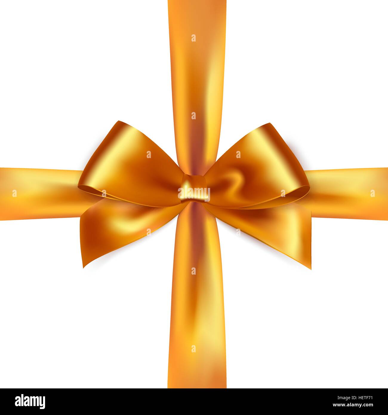 Shiny gold satin ribbon on white background. Shiny gold satin ribbon on ...