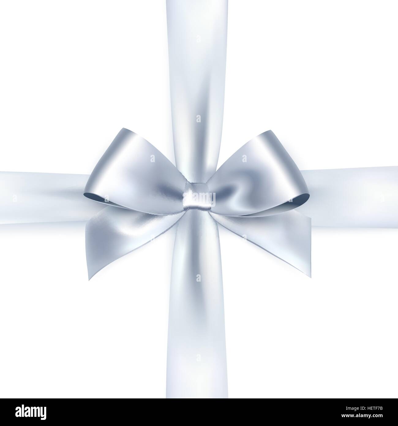 Shiny white satin ribbon. Shiny white satin ribbon on white background ...