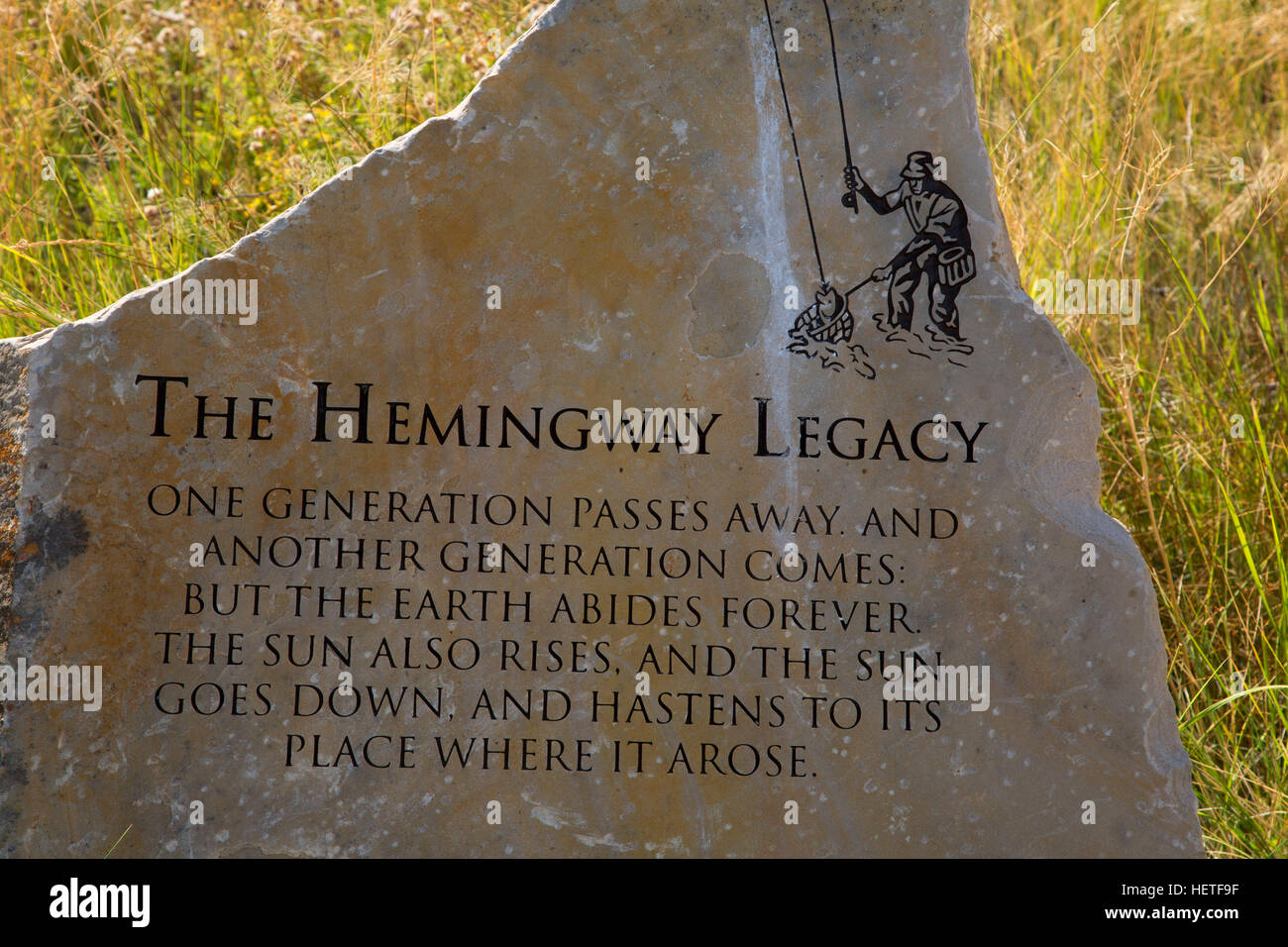 Hemingway Monument, Silver Creek Preserve, Idaho Stock Photo - Alamy