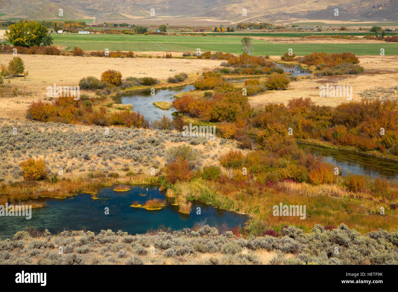 Silver Creek valley, Silver Creek Preserve, Idaho Stock Photo - Alamy