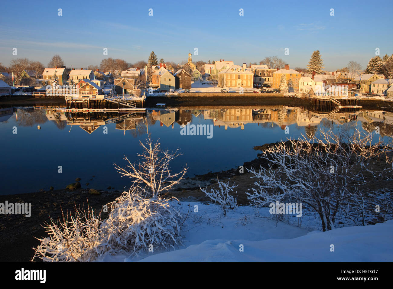The South End of Portsmouth, New Hampshire as seen from Pierce Island ...