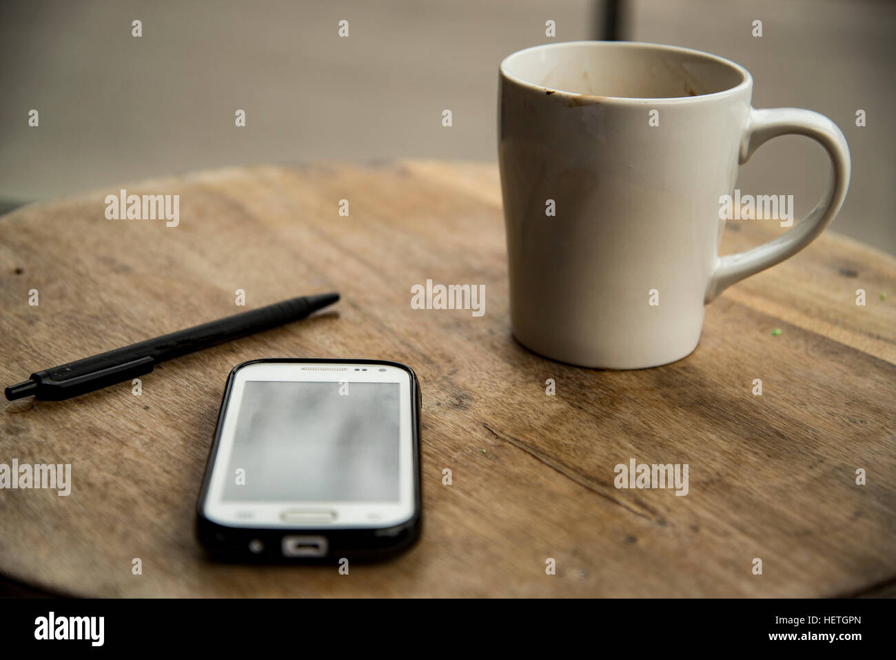 coffee and phone Stock Photo - Alamy