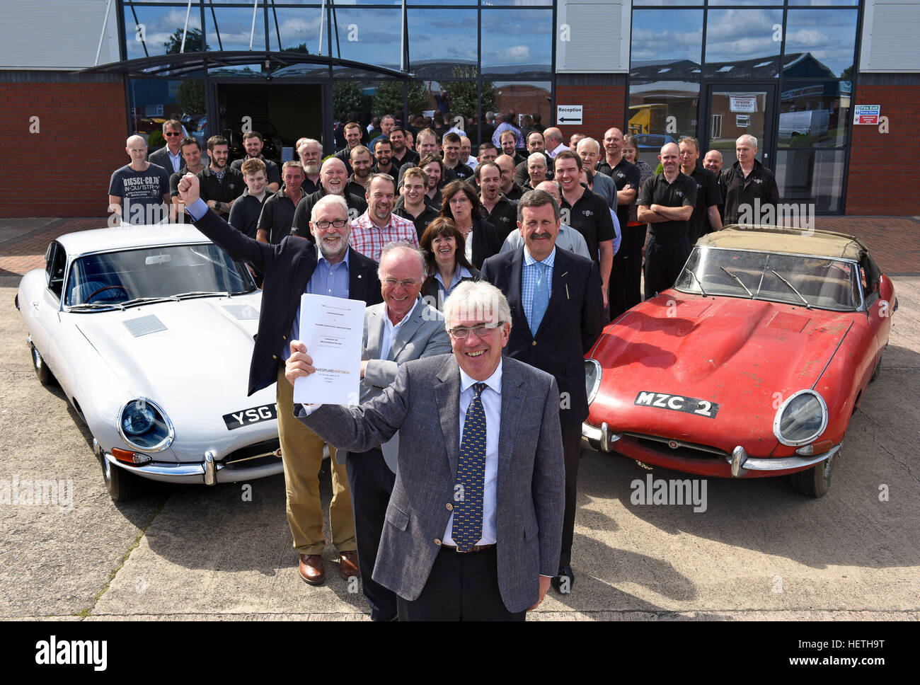 Classic Motor Cars chairman Peter Neumark handing over the company ...