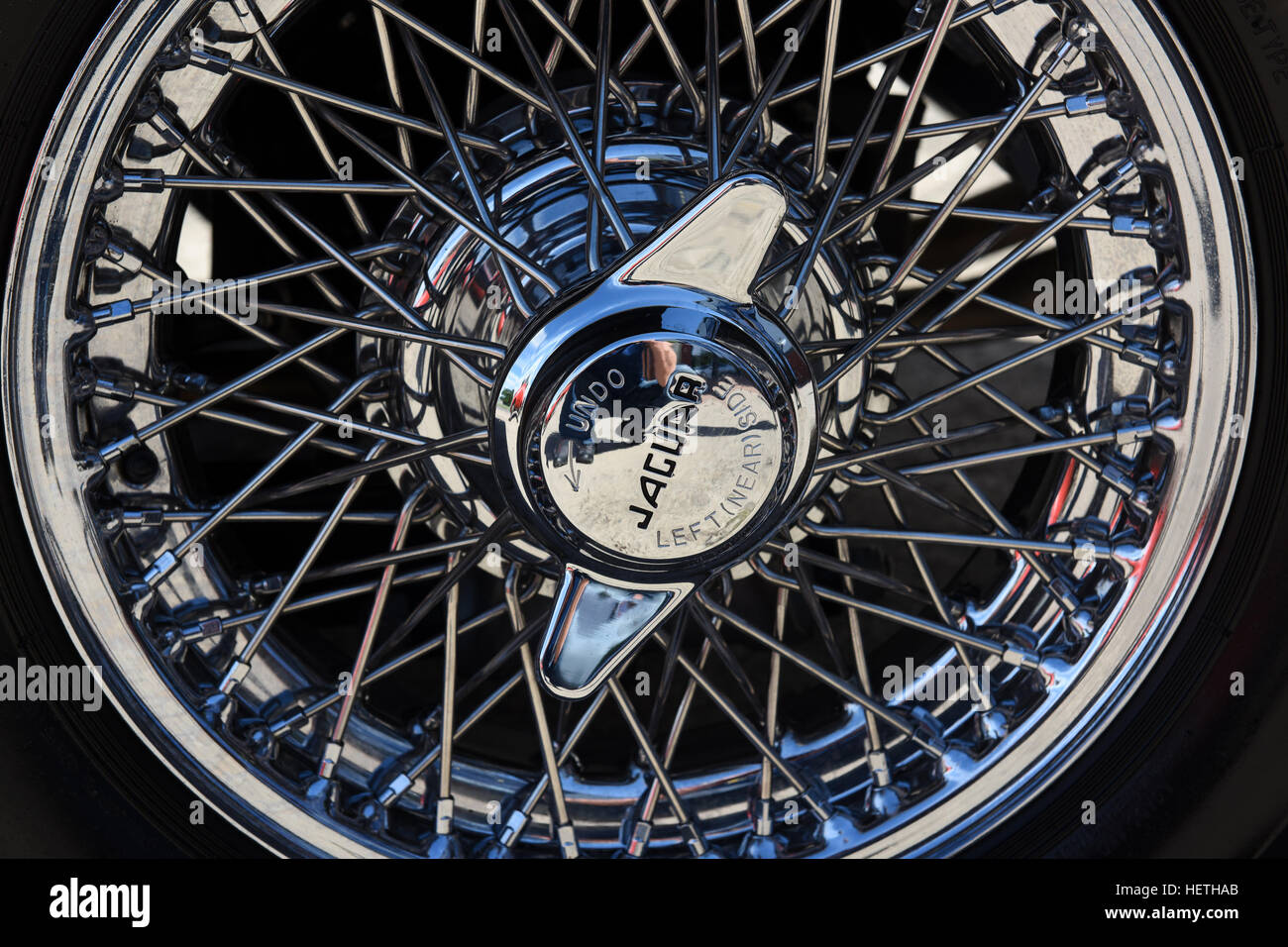 Jaguar spoked wheel hi-res stock photography and images - Alamy