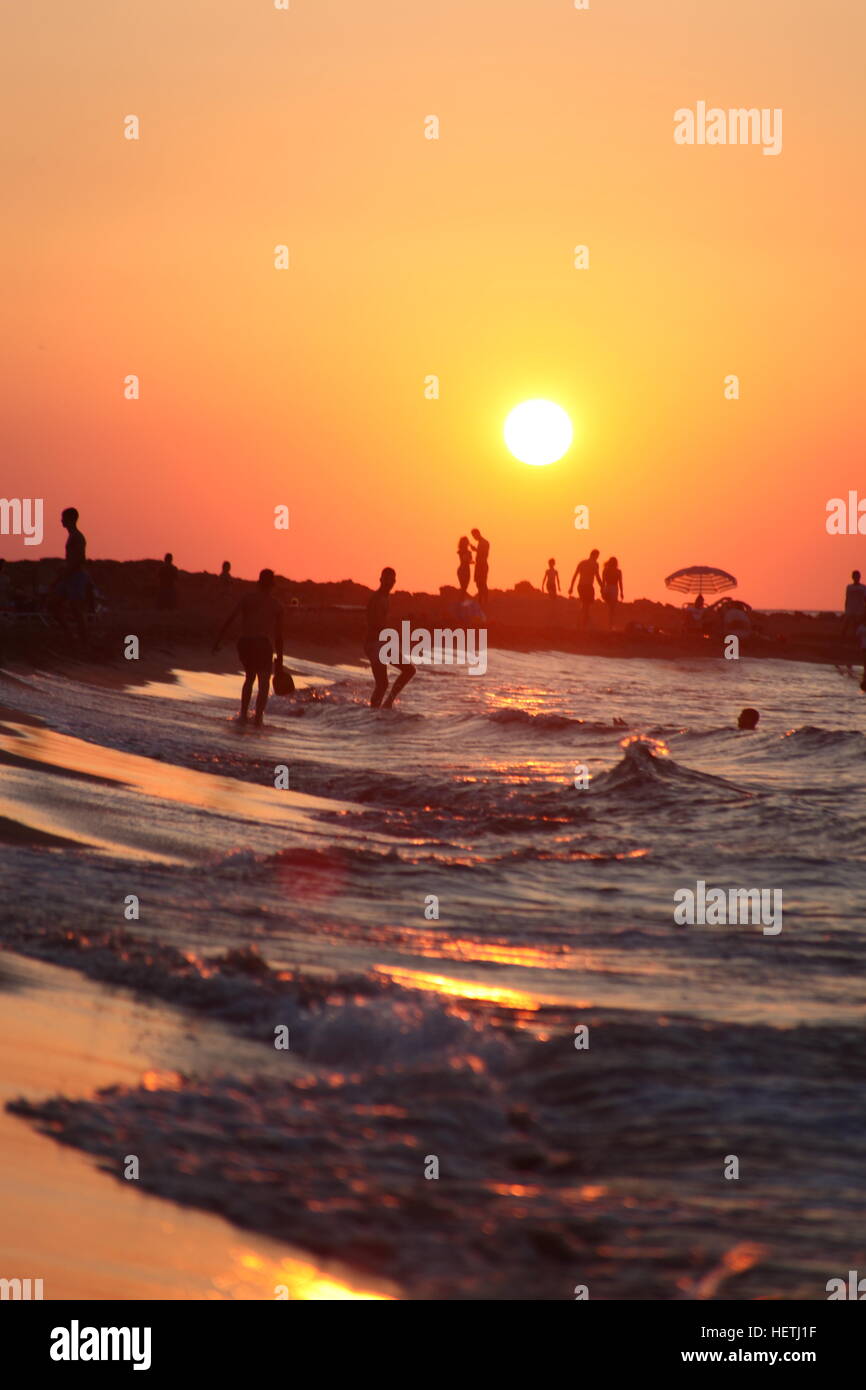 Swimmers in sea sun hi-res stock photography and images - Alamy