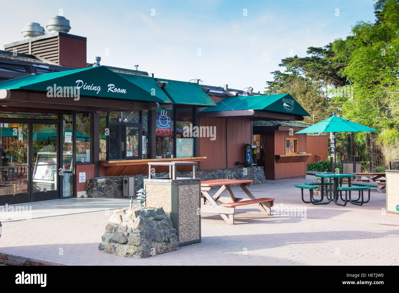 Ragged point shops restaurant and lodging resort area on Pacific Coast ...