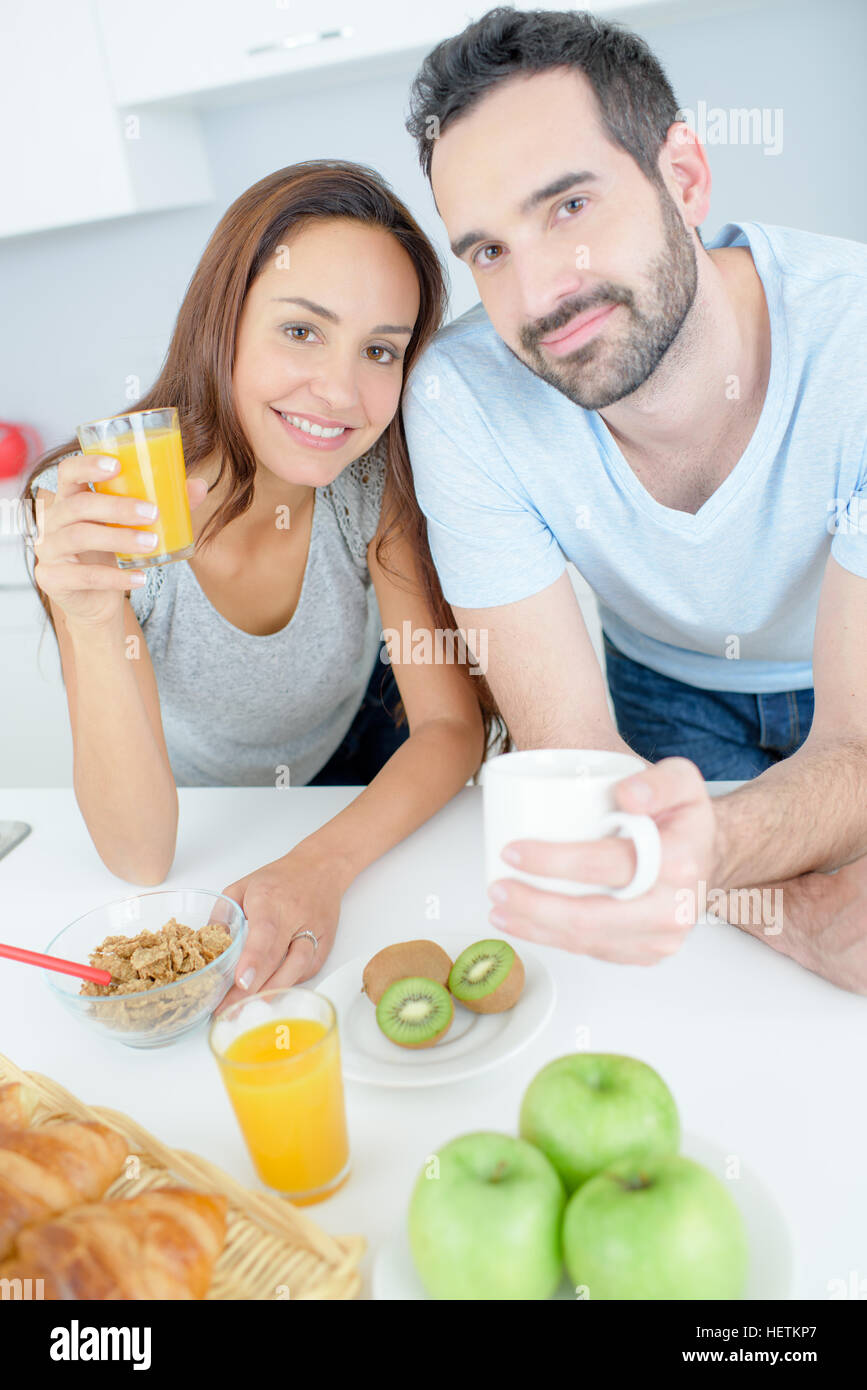 Cereal couple eating hi-res stock photography and images - Alamy