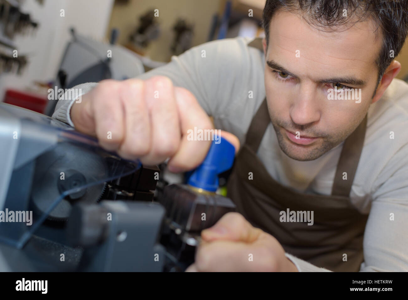 Skilled machine operator hi-res stock photography and images - Alamy