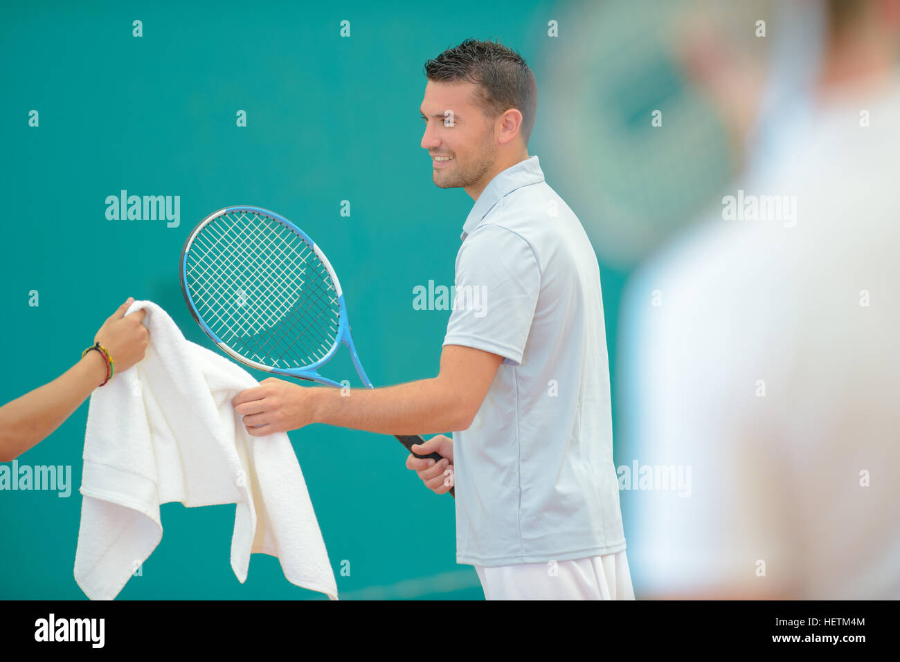 Tennis player towel hi-res stock photography and images - Alamy