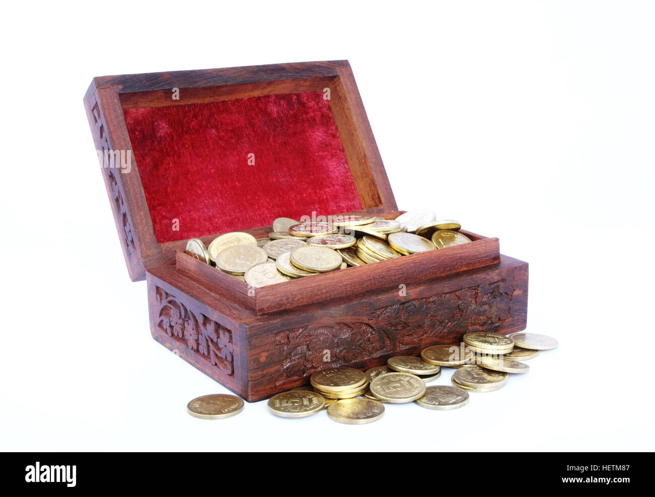 Old indian coins Cut Out Stock Images & Pictures - Alamy