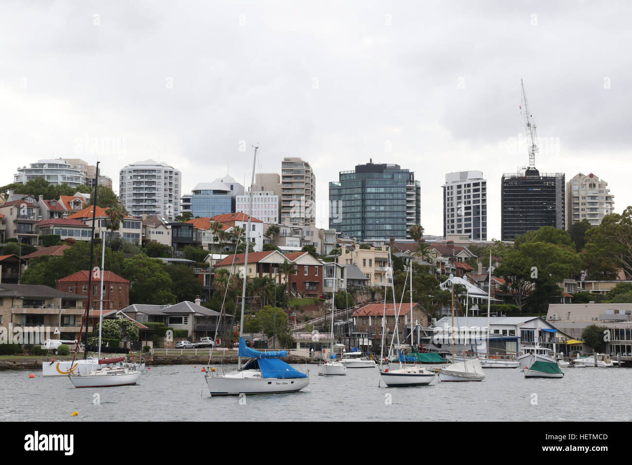 The waterfront at Kirribilli on Sydney’s Lower North Shore Stock Photo ...