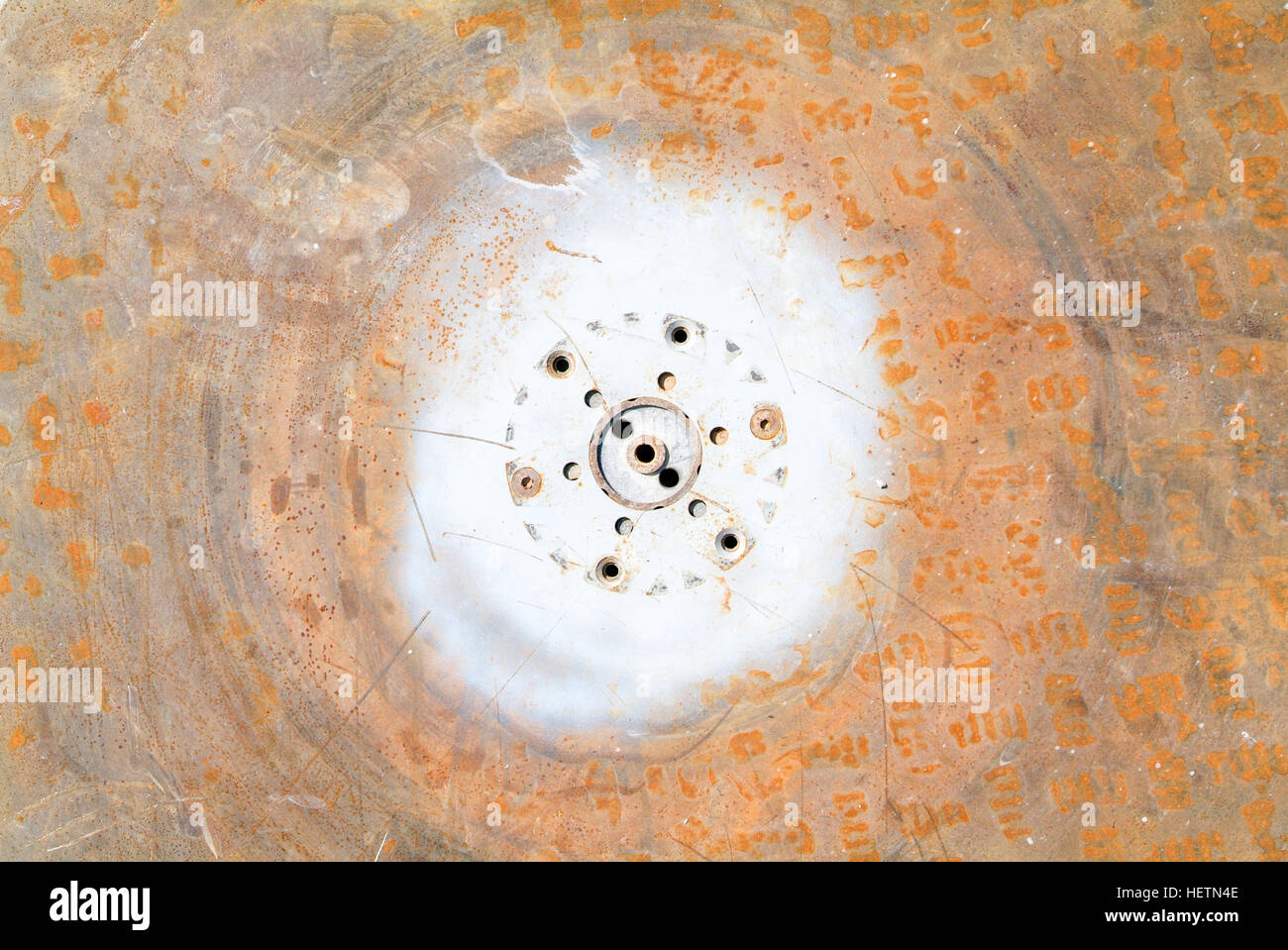 Rusty circle for background and tuxture Stock Photo - Alamy