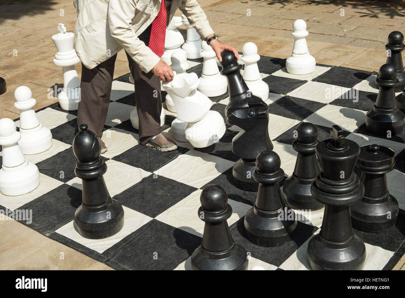 Oversized chess board hi-res stock photography and images - Alamy