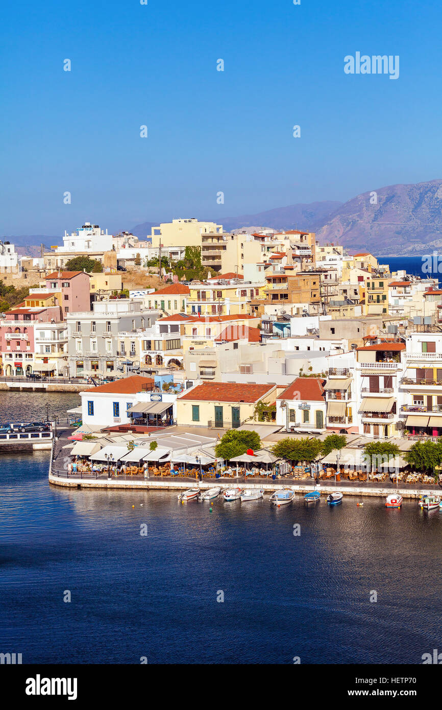 Agios nikolaos crete streets hi-res stock photography and images - Alamy