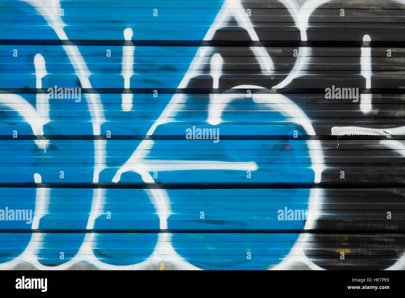 Close up of graffiti on a metallic fence Stock Photo - Alamy