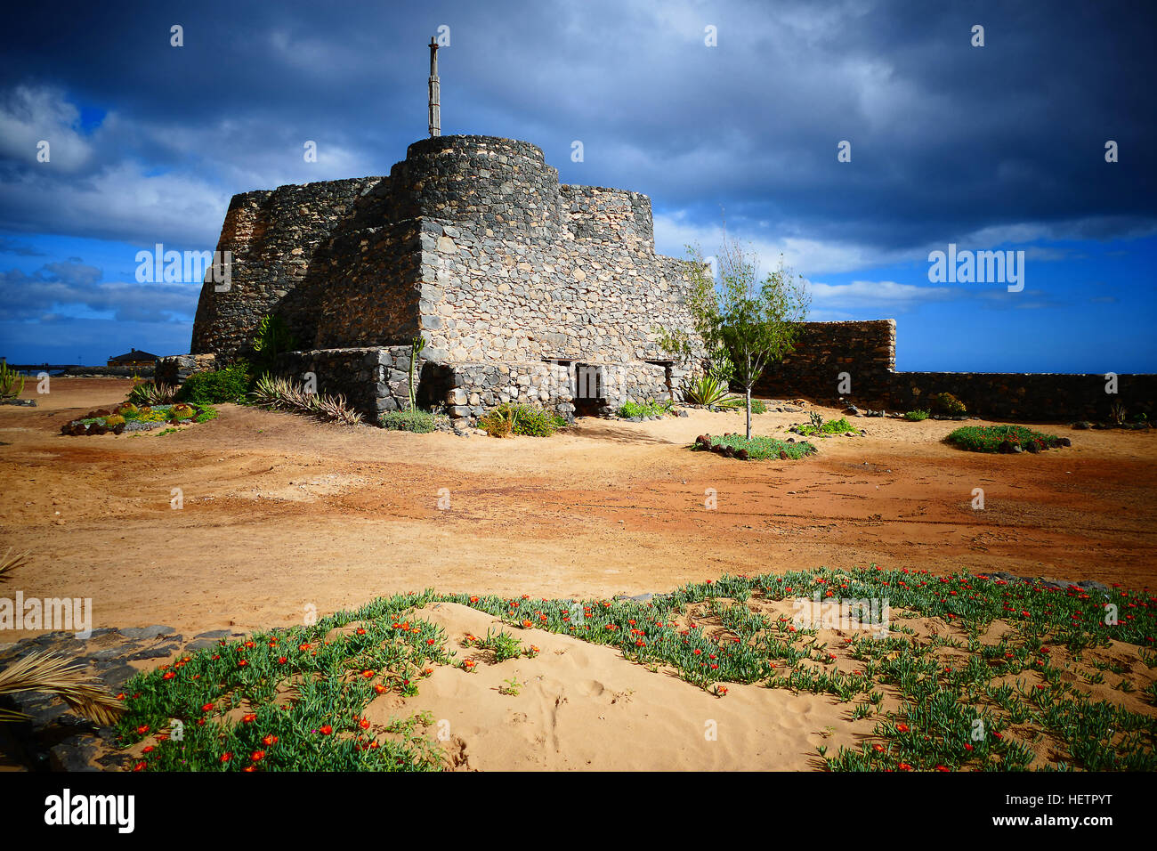 Castillo Caletta de Fuste , Fuerteventura Canary Islands Stock Photo ...