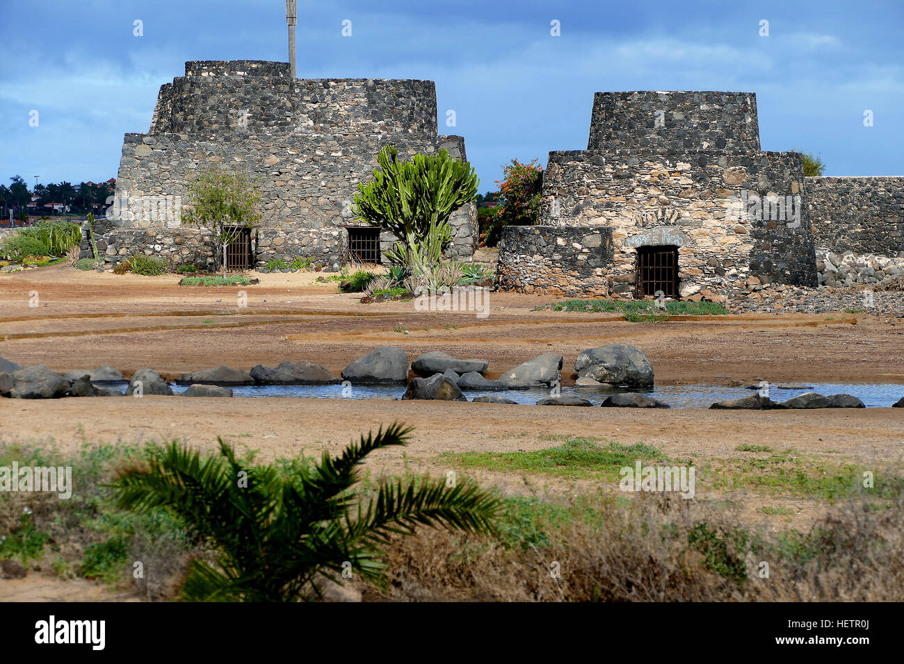 Castillo Caletta de Fuste , Fuerteventura Canary Islands Stock Photo ...