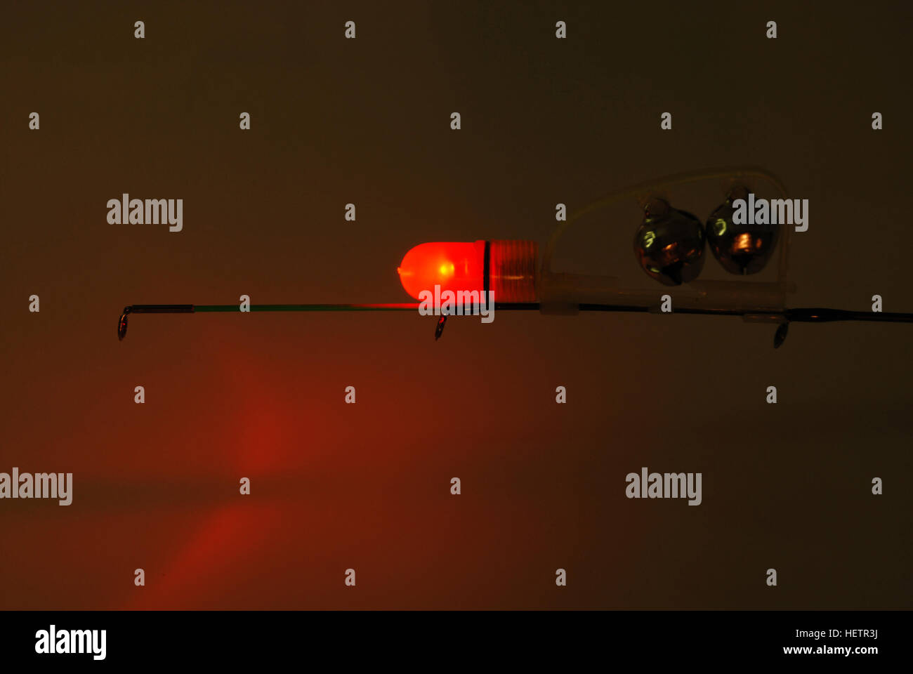 fishing red LED power indicator (attached to the tip of the feeder ...