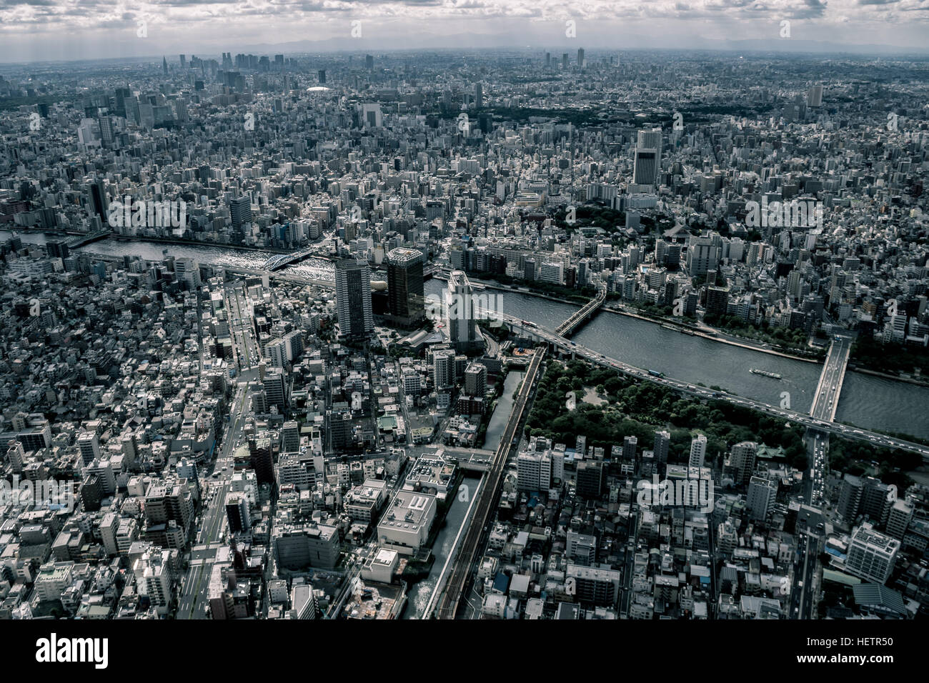 tokyo skyline seen from above Stock Photo - Alamy
