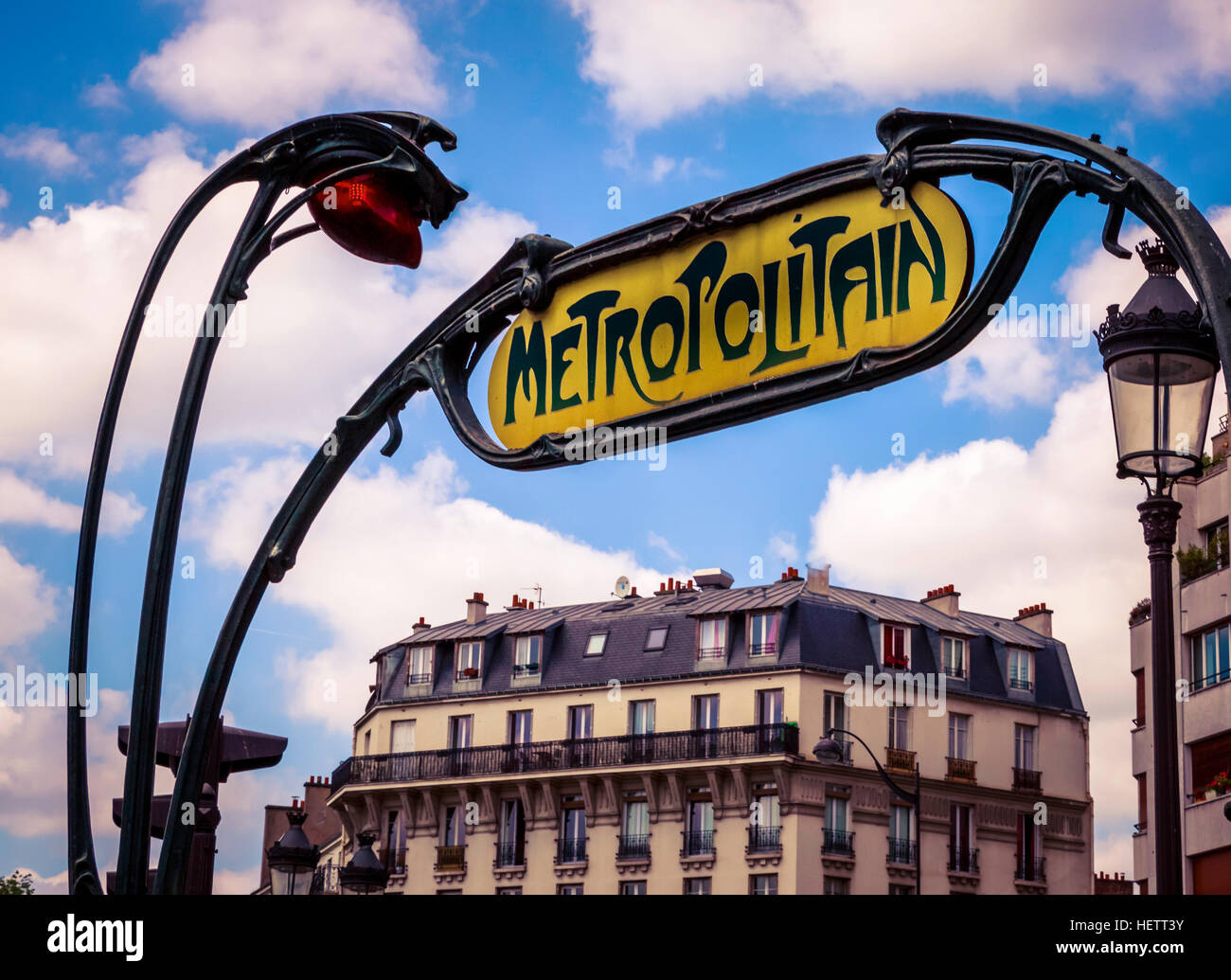 Metro Station sign in Paris Stock Photo - Alamy