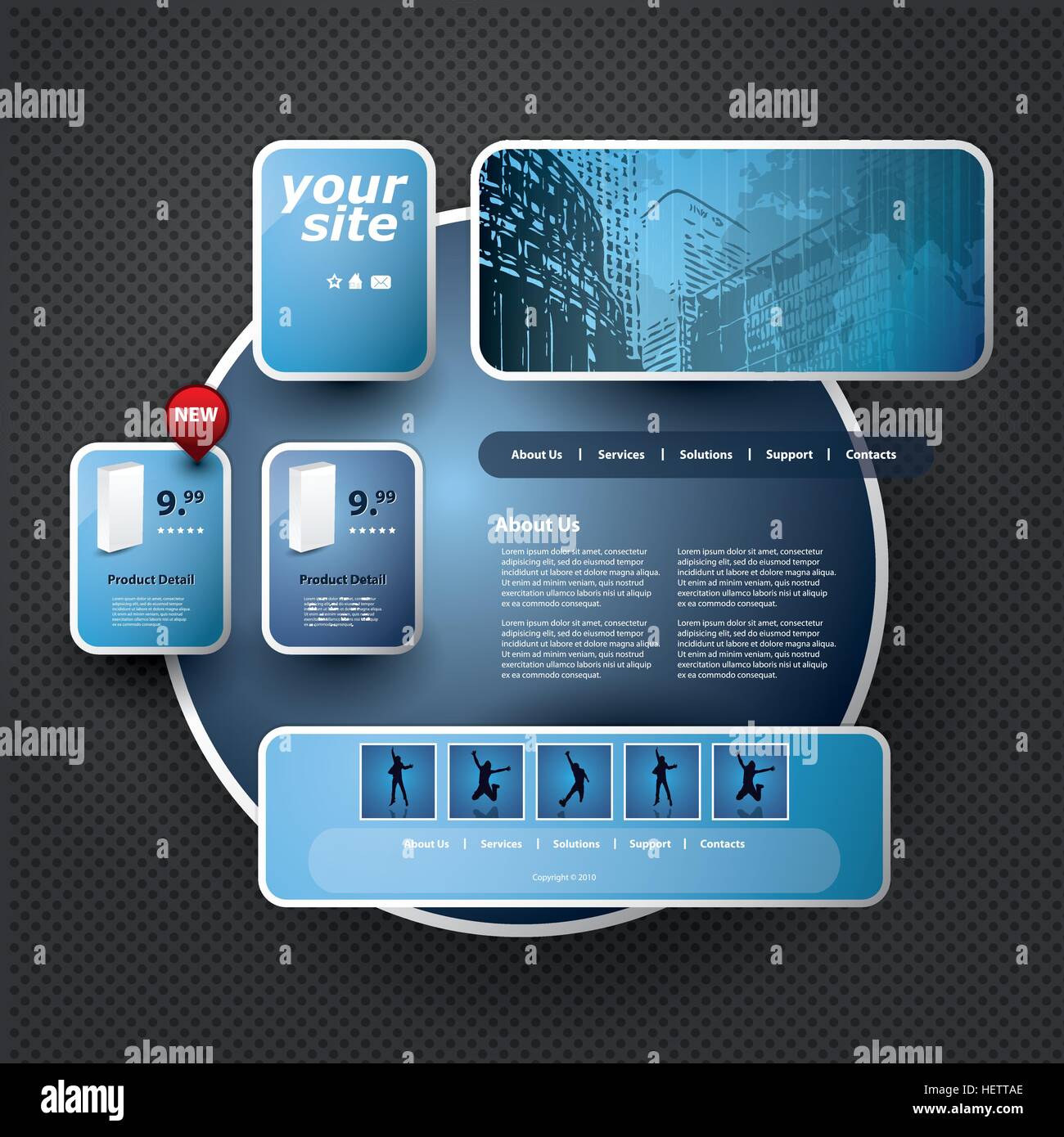 3D Website Template Stock Vector Image & Art - Alamy