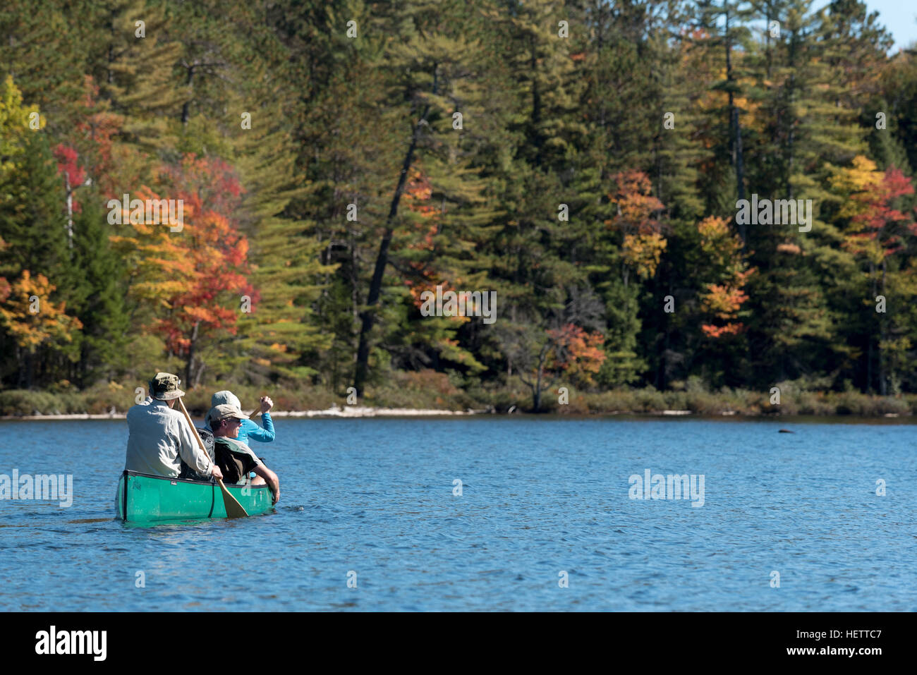 Autumn canoe trip in the St. Regis Canoe Area of Adirondack State Park ...