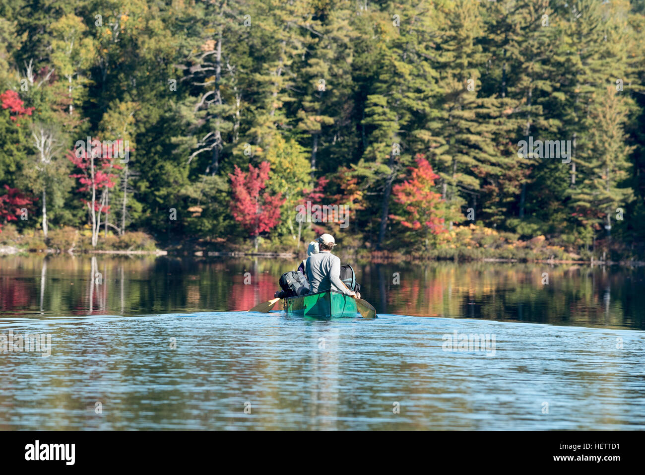Autumn canoe trip in the St. Regis Canoe Area of Adirondack State Park ...