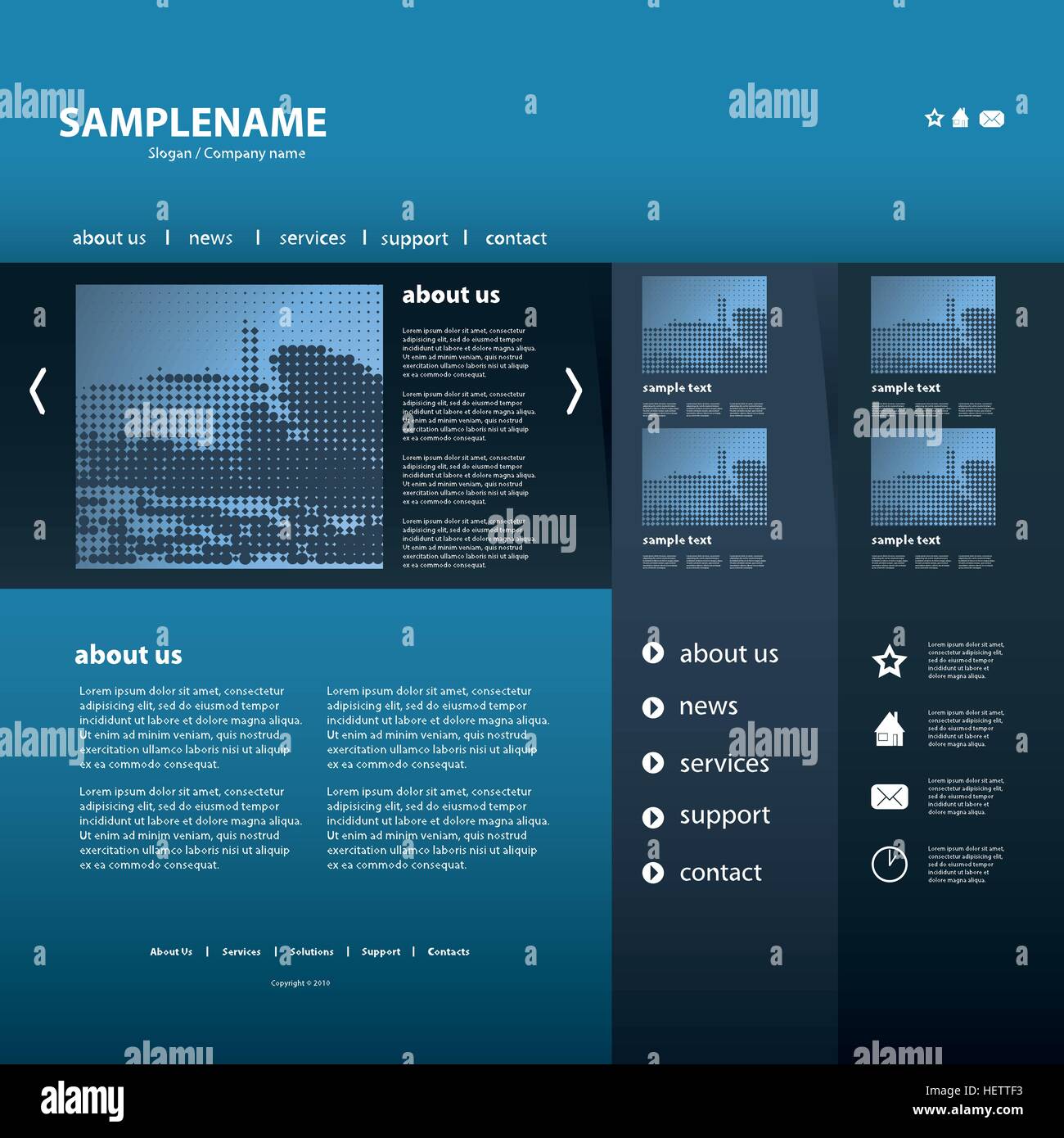 3D Website Template Stock Vector Image & Art - Alamy