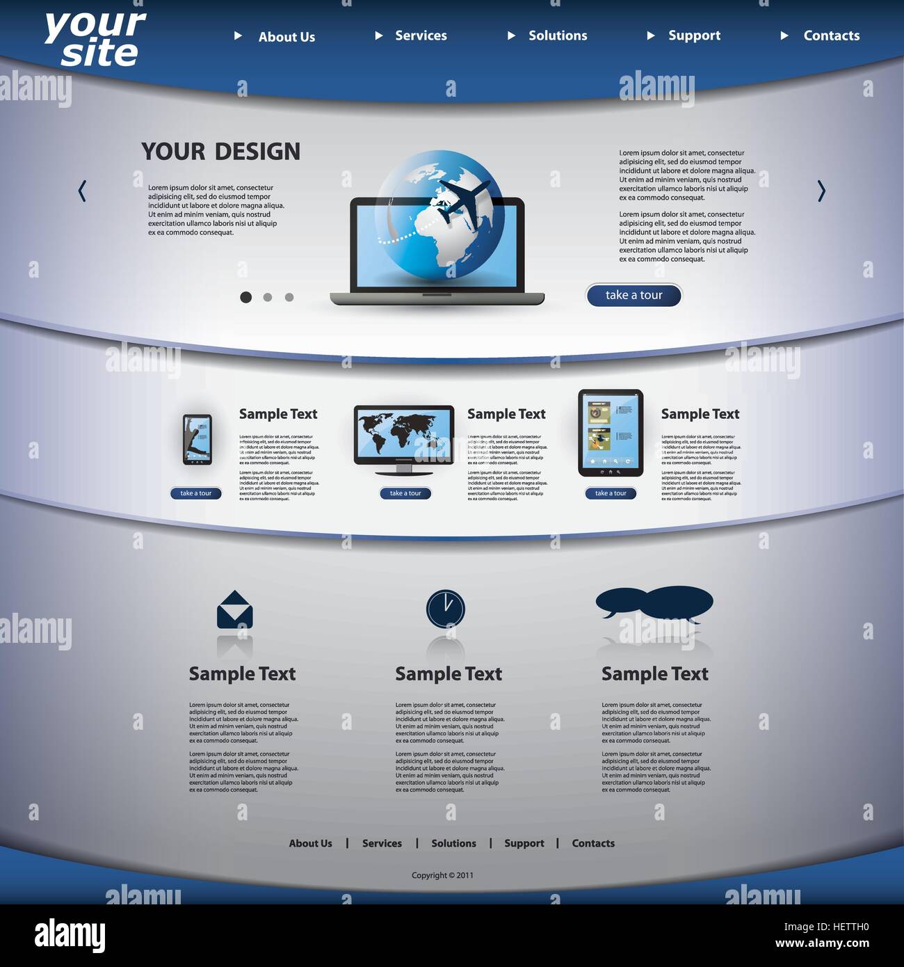 Modern Colorful Abstract Web Site Concept Creative Design Template ...