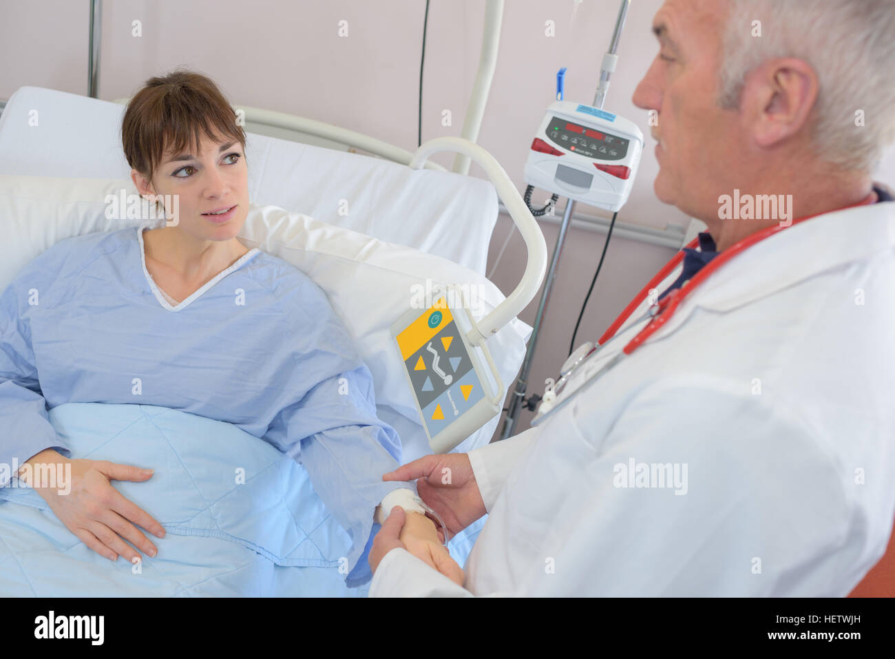 checking the pulse Stock Photo - Alamy
