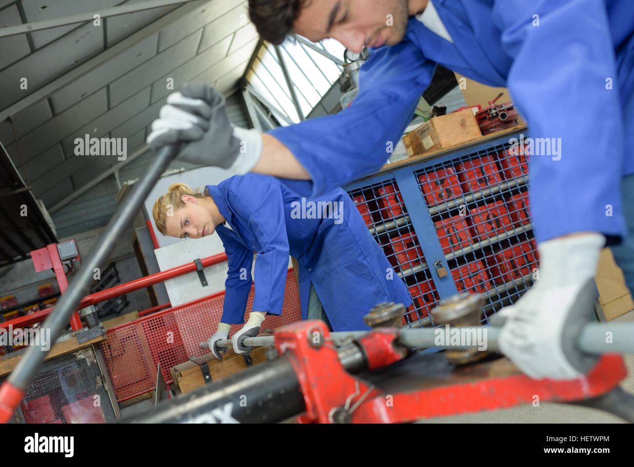 Lever machinery hi-res stock photography and images - Alamy