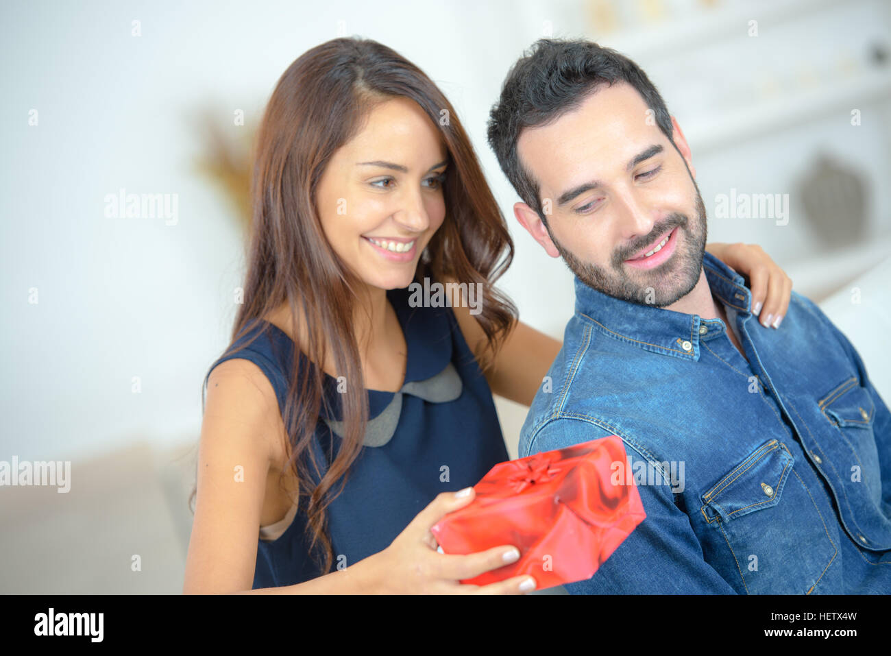 a simple present Stock Photo - Alamy