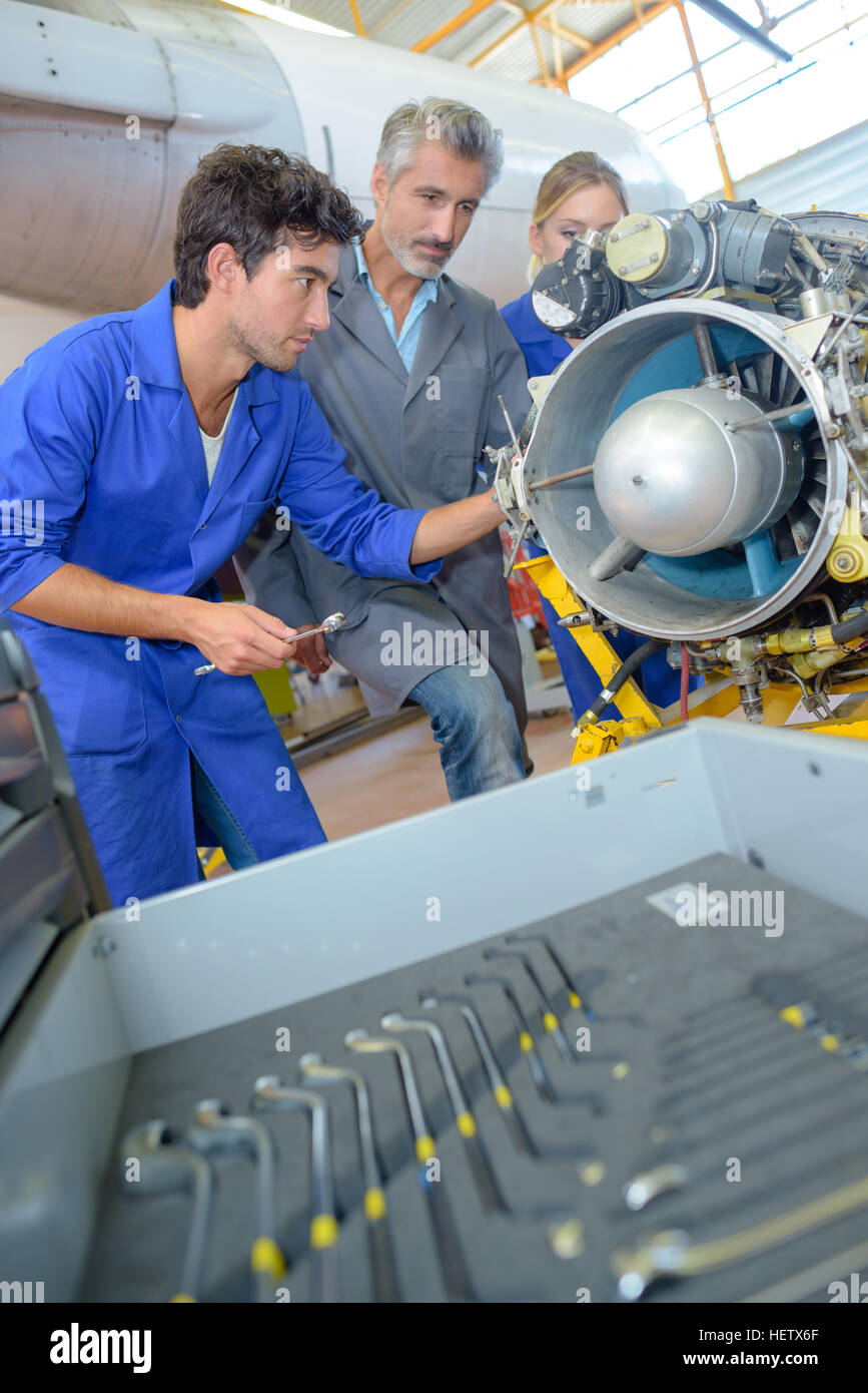Aircraft turbine engineer hi-res stock photography and images - Alamy