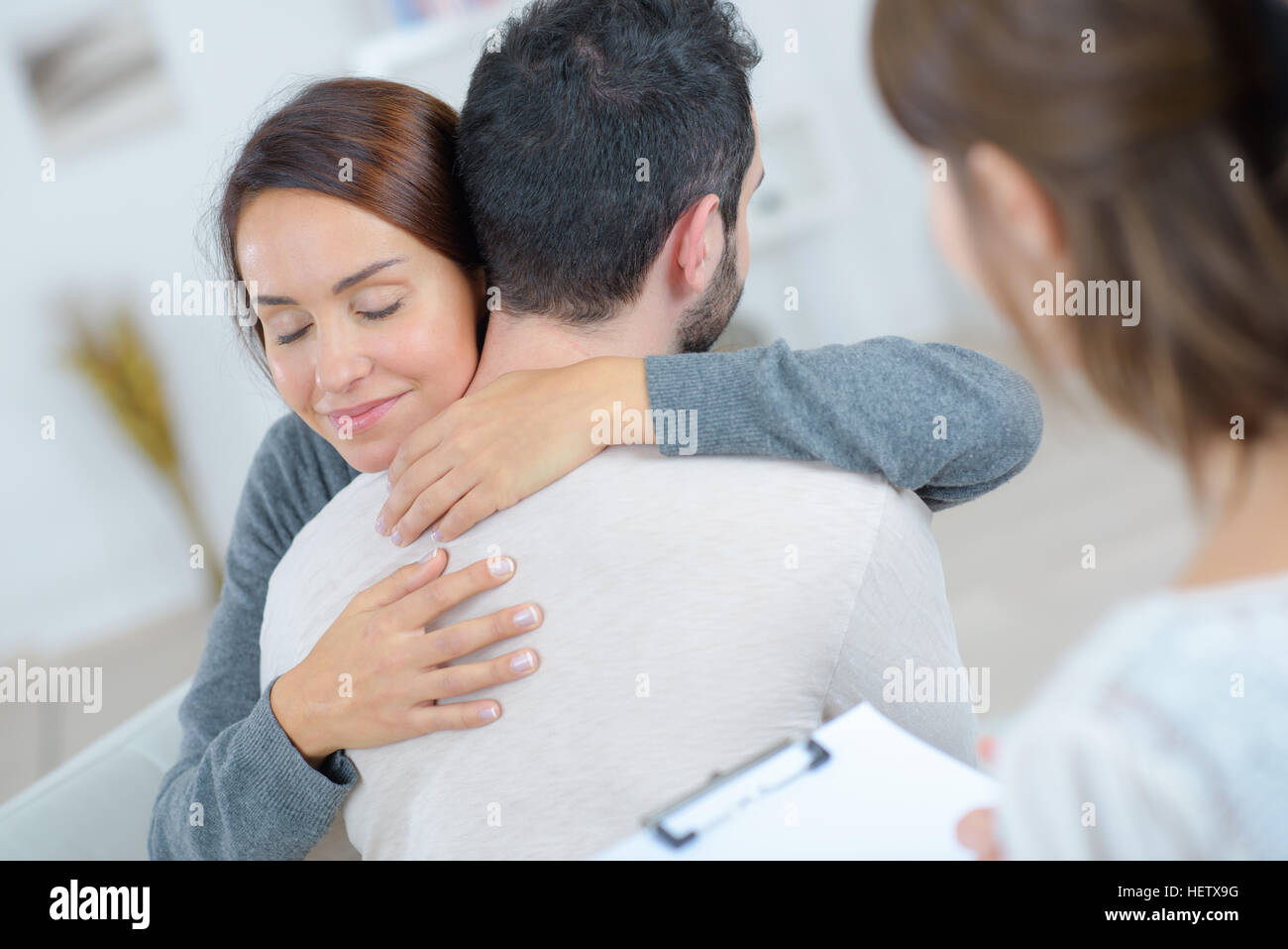 Hug crying hi-res stock photography and images - Alamy