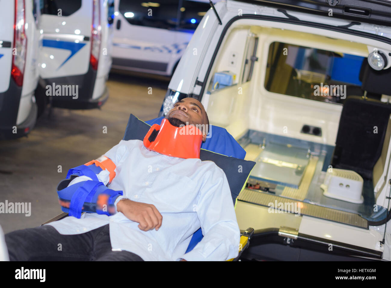 Neck brace hospital hi-res stock photography and images - Alamy