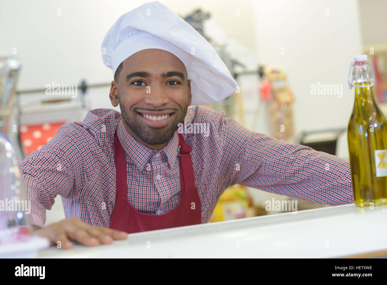 Black african american male chef hi-res stock photography and images ...