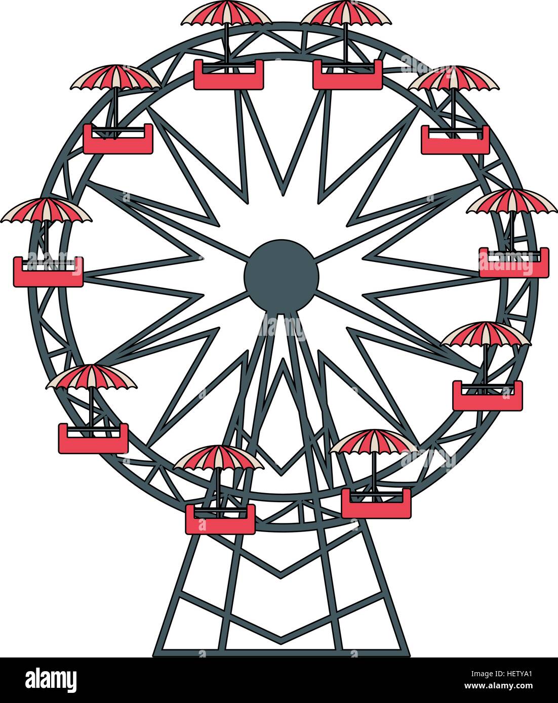 Isolated ferris wheel design Stock Vector Image & Art - Alamy