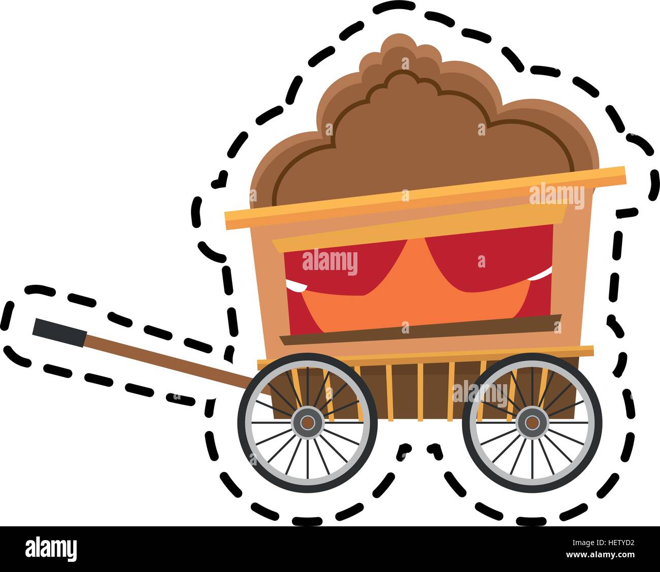 Isolated carnival cart design Stock Vector Image & Art - Alamy