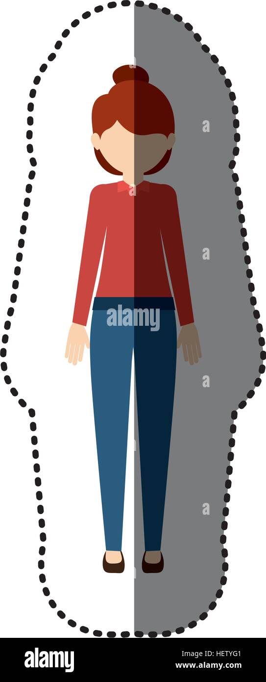 Woman icon. Girl female avatar person people and human theme. Isolated ...