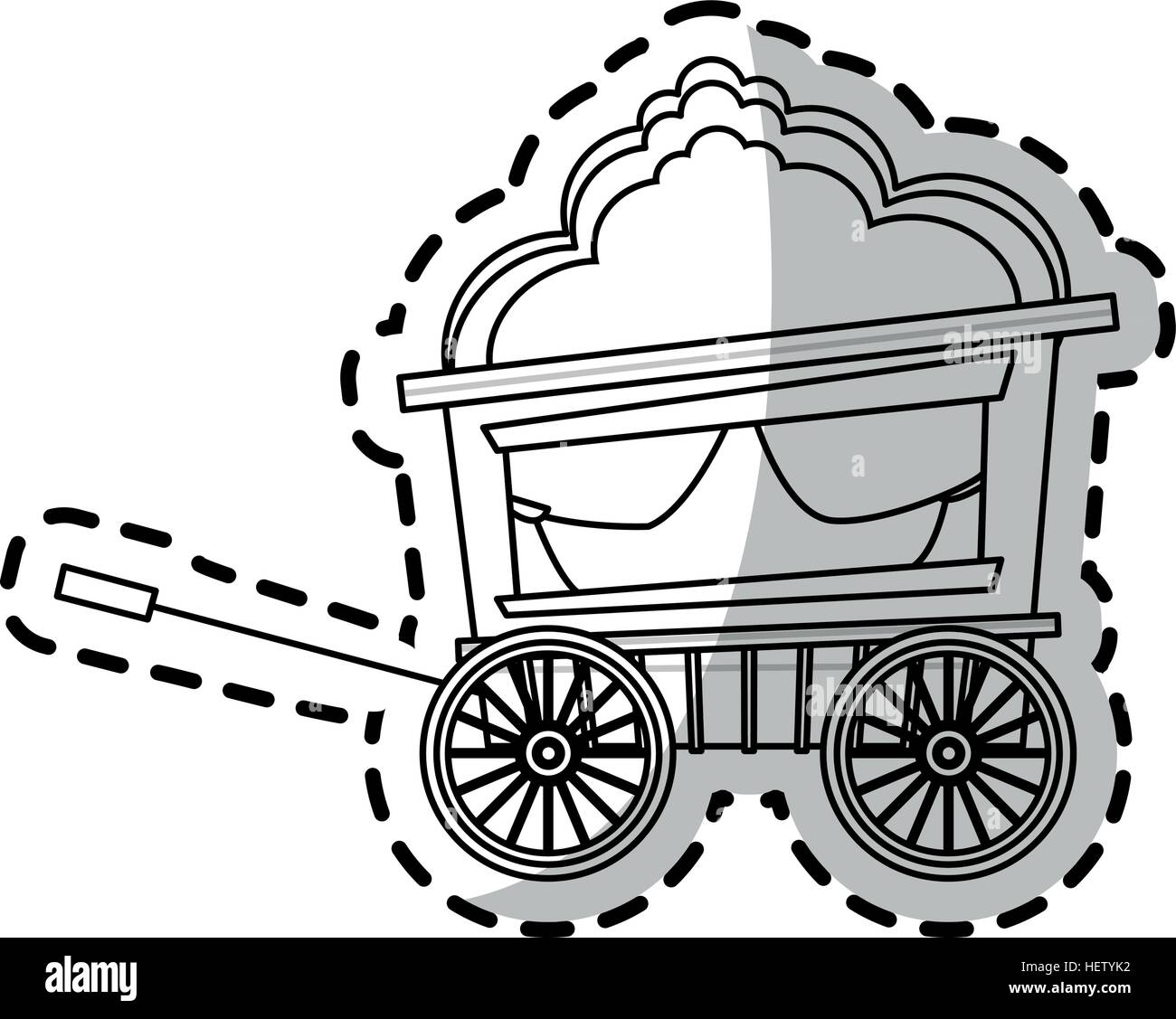 Isolated carnival cart design Stock Vector Image & Art - Alamy